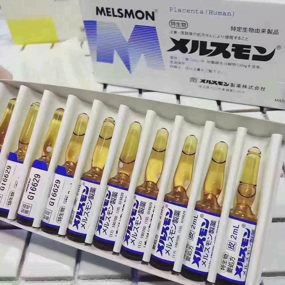 Melsmon Japan Placenta Human Placenta Anti-Aging Formula 50 tubes 2ml ...