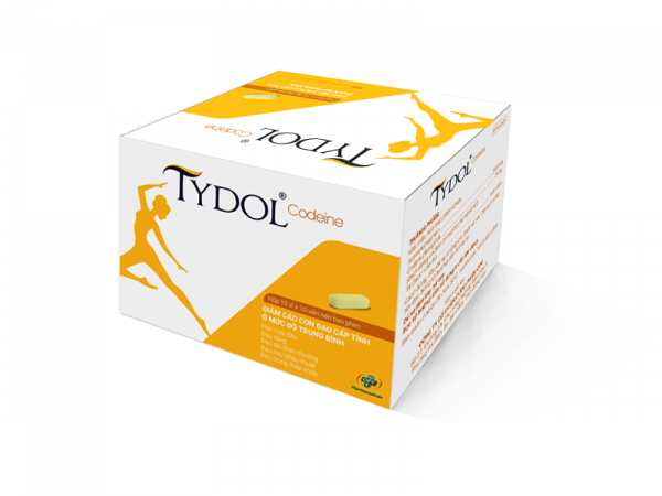 Tydol 8mg Codeine For Daily Usage 1 box = 100 tablets - RxViet